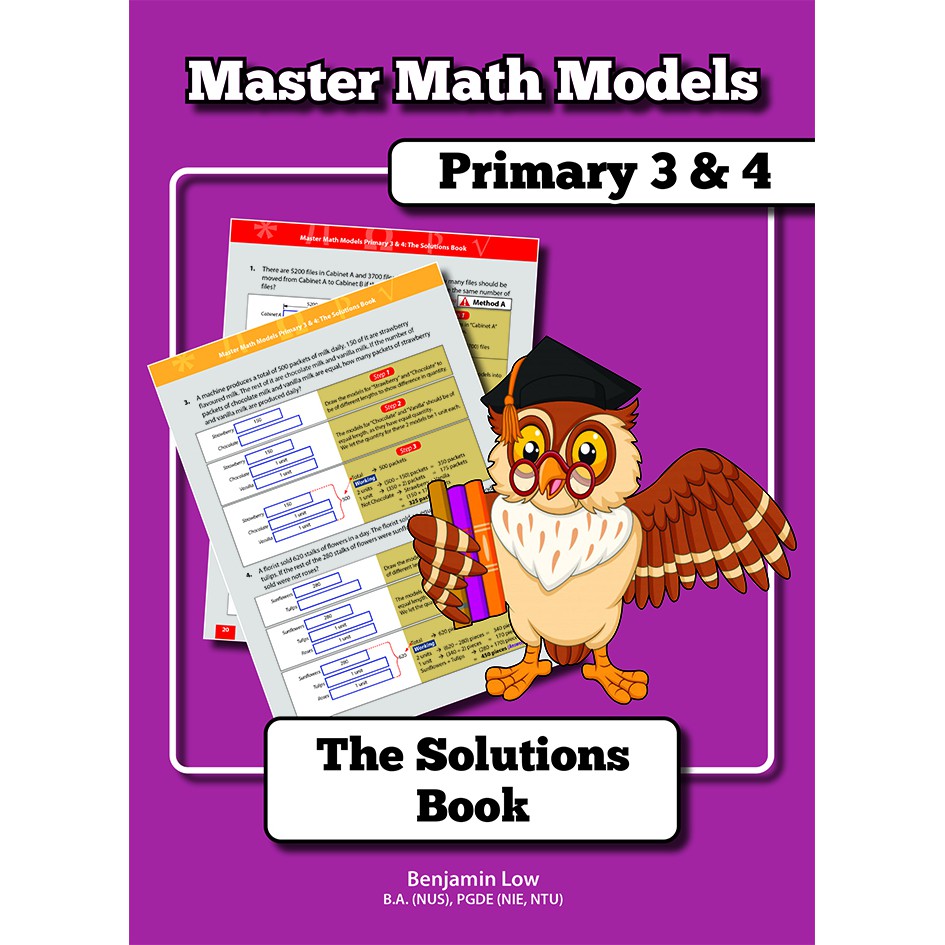 Master Math Models Primary 3 & 4 The Solutions Book | Singapore ...