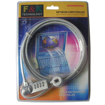 Notebook Laptop Computer Lock Cable Chain with Combination Lock (1.2M ...
