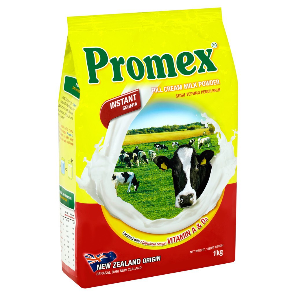 Promex Instant Full Cream Milk Powder (Susu Tepung, Segera Penuh Krim ...