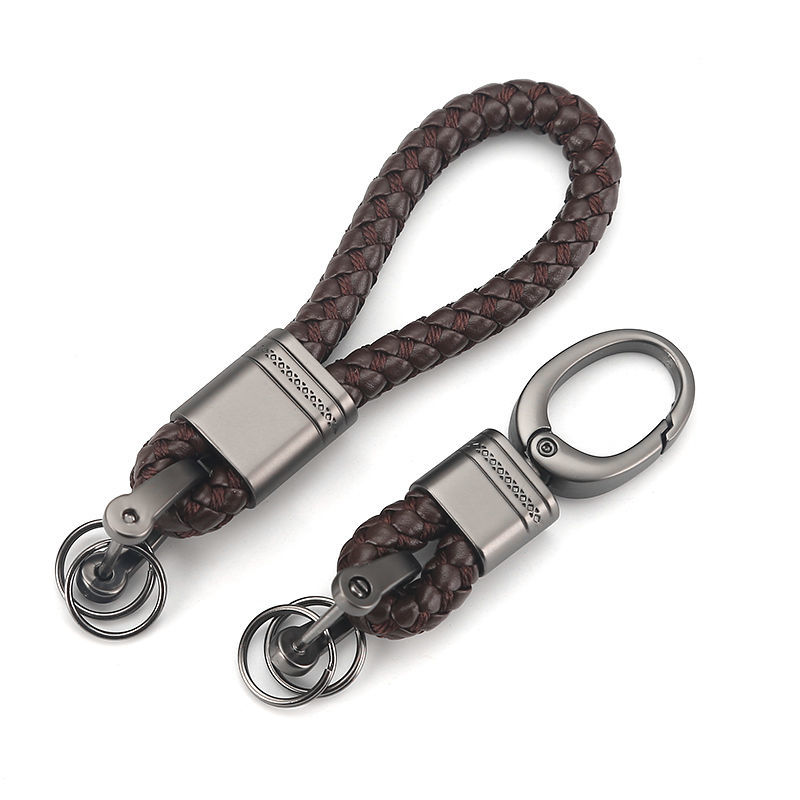 Weaving rope car key fobs creative personality high-end keychain waist ...