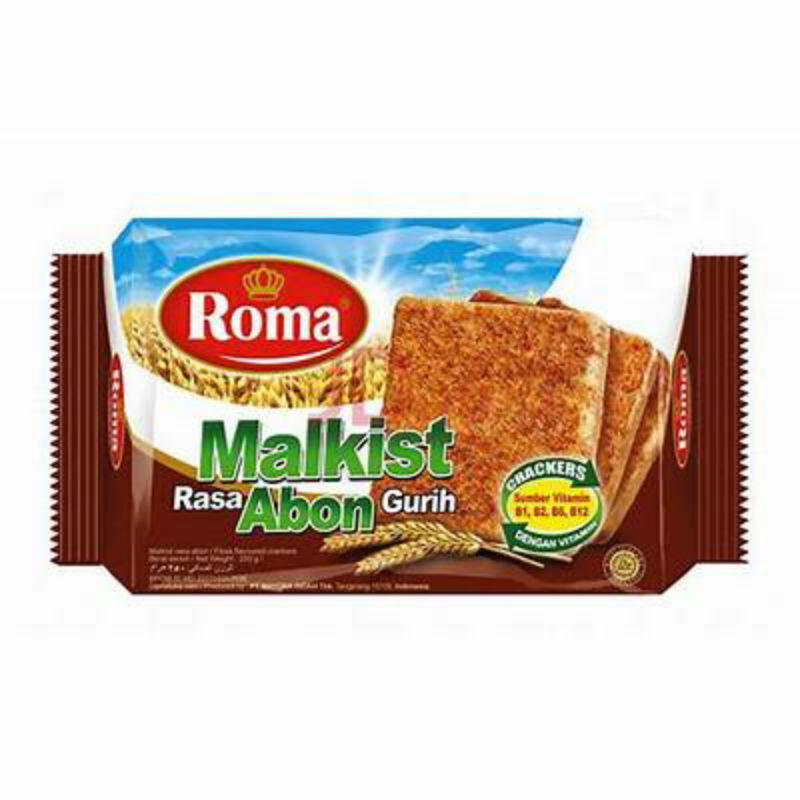 roma malkist rasa abon gurih 250g | Shopee Singapore