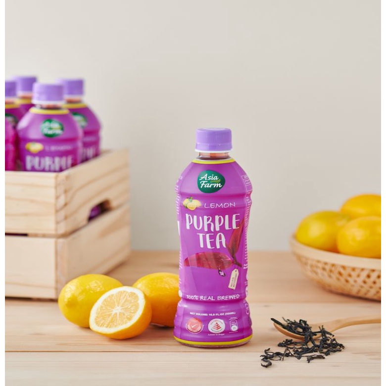 Asia Farm Purple Tea Lemon 500ml (1Ctn x 24 Btls) | Shopee Singapore