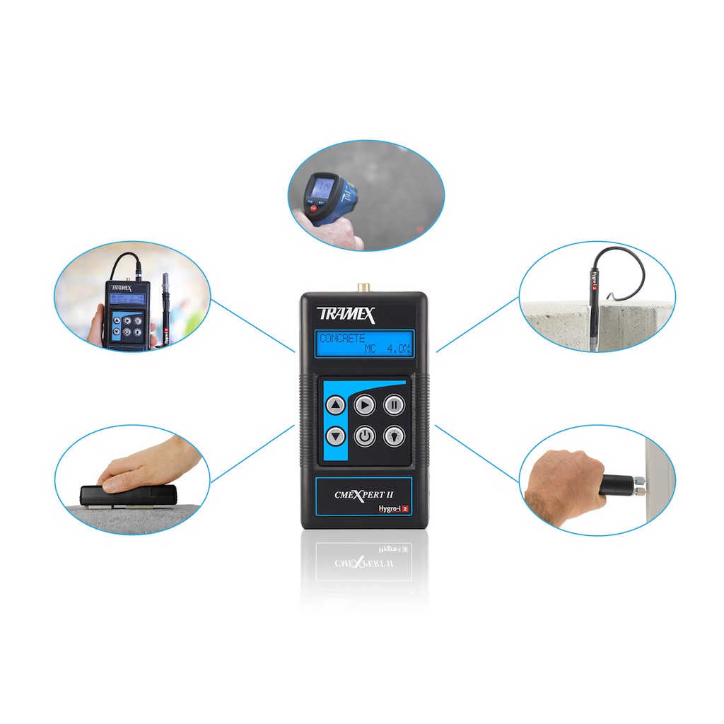 Tramex CMEXpert II Digital Concrete Moisture Meter Relative Humidity Temperature Dew Point Shopee Singapore