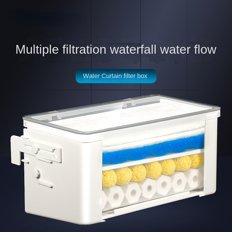 Fish tank drip box water curtain filter box three-in-one filter turtle ...