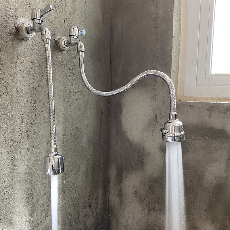 Faucet Sprinkler Extension Pipe Universal Shaping Hose Wash Basin Anti ...