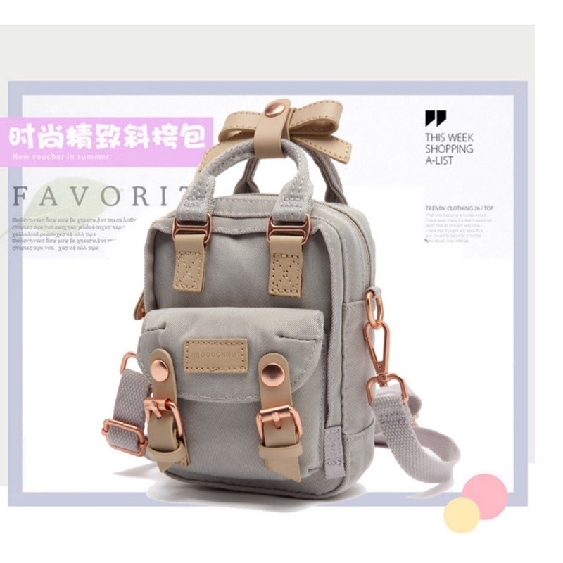 NX DOUGHNUT New Donut Crossbody Bag Bowknot Girl Small Bag Shoulder Bag ...