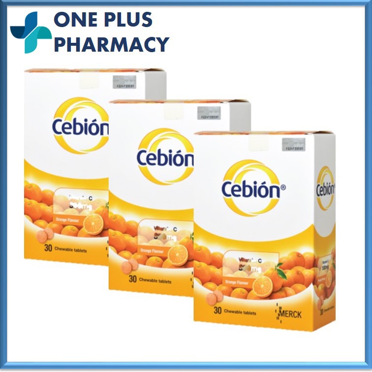 Cebion Chewable Vitamin C 500mg 30s x 3 [EXP 08/2027] | Shopee Singapore