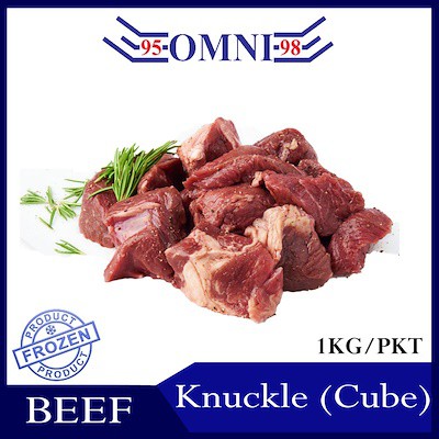 [Omni Frozen] Beef Knuckle Cubes. 1kg/ pkt. | Shopee Singapore