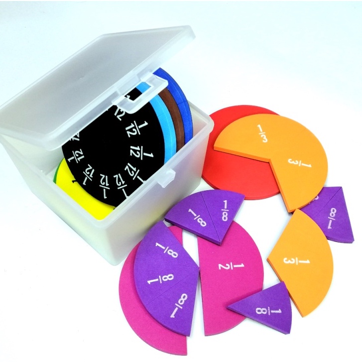 Learning Store Magnetic Fraction Circles Set of 60 - Maths Manipulatve ...