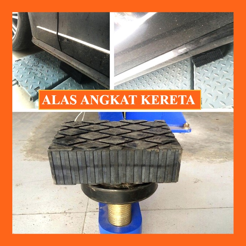 Alas Sendal Angkat Kereta Car Scissor Lift Rubber Pad Jack Rubber Pad ...