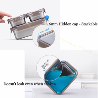 locknlock Lock n Lock stainless steel modular container BPA FREE sten ...