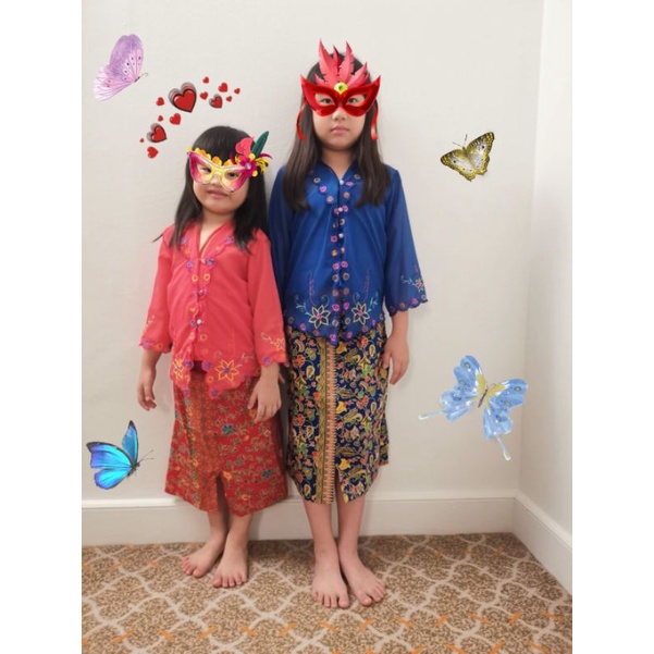 Nyonya kebaya kids set costume racial harmony /Hari Raya | Shopee Singapore