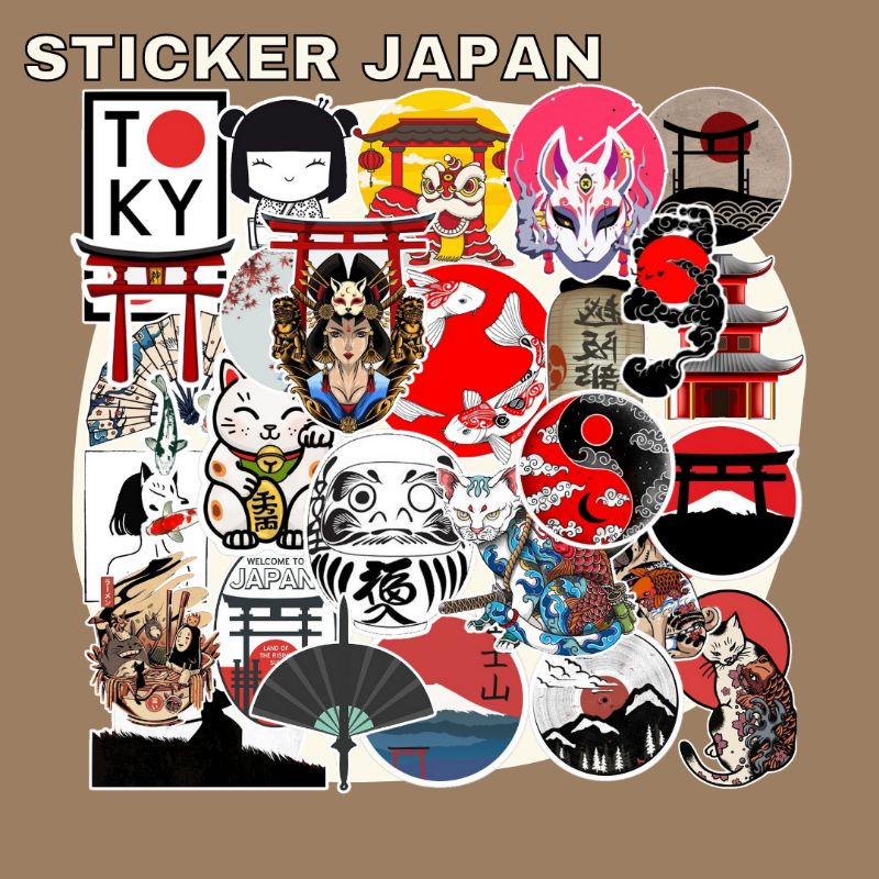 Japan CULTURE AESTHETIC STICKER (WATERPROOF) | Shopee Singapore