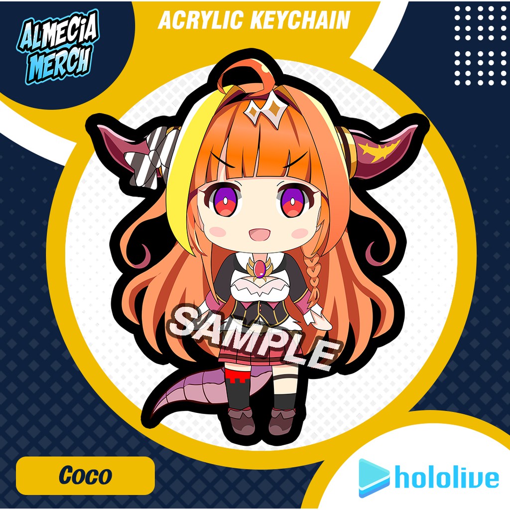 GANTUNGAN Hololive Keychain JP kiryu coco / Keychain Vtuber kiryu coco ...