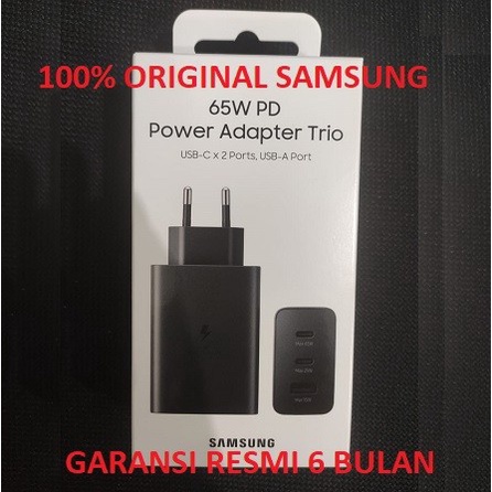 Official SAMSUNG 65W PD Power Adapter Trio Original Charger Adapter ...