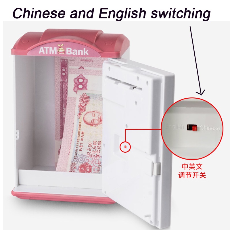 💥ATM Bank💥 Children's Saving ATM Saving box Pig Bank Electronic Gift ...