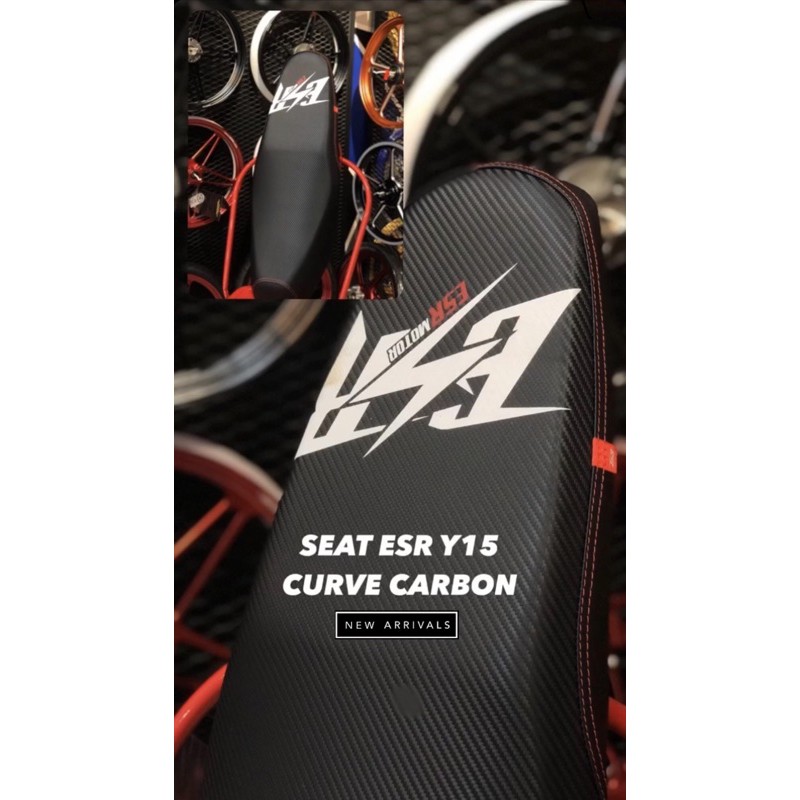 SEAT ESR MOTOR CURVE FOR YAMAHA Y15 (CARBON) | Shopee Singapore