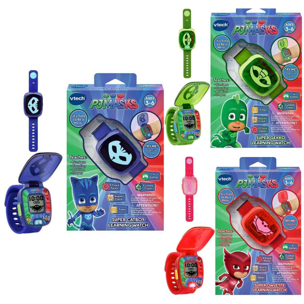 BNIB: VTech PJ Masks Super Learning Watch Owlette Gekko Catboy | Shopee ...
