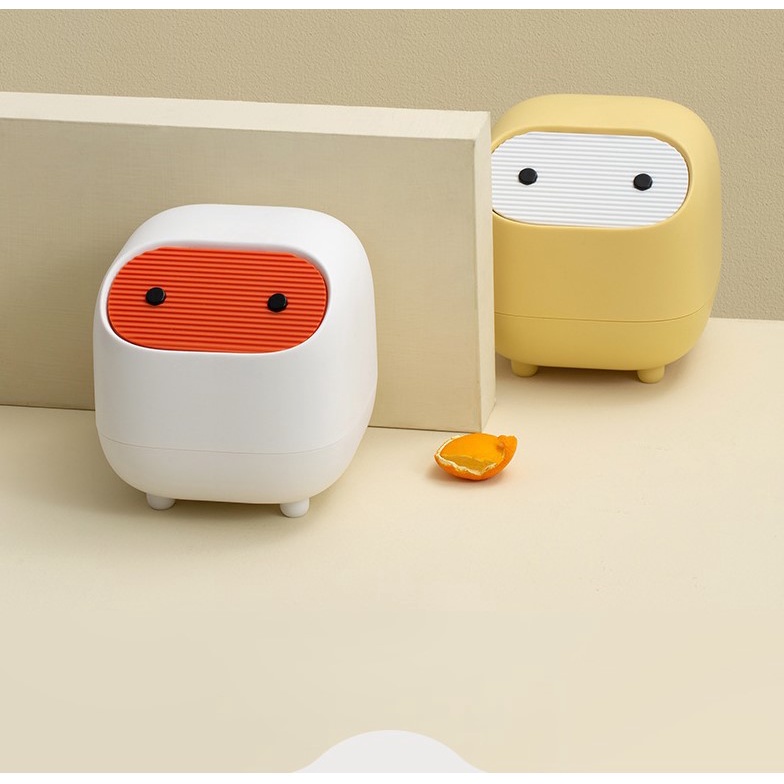 Small Desktop Trash Bin Rubbish Bins Tabletop Trash Holder Mini Dustbin ...