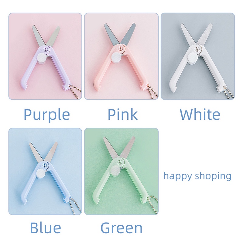 [Ready Stock] INS Morandi Color Mini Retractable Scissors Student ...