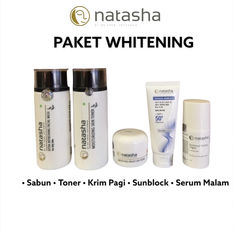 NATASHA SKINCARE WHITENING PACKAGE FACIAL WHITENING GLOWING WHITENING ...