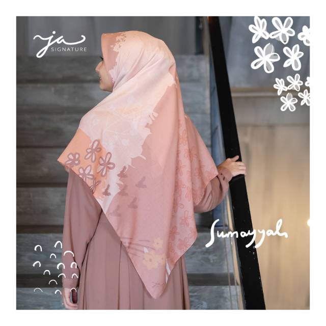 Arfa Hijab (Used to be Afra) Signature Sumayyah - Hijab Voal - Printed ...