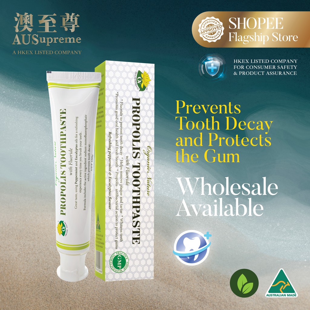 Propolis Toothpaste - Made with Propolis extract, refreshing peppermint ...