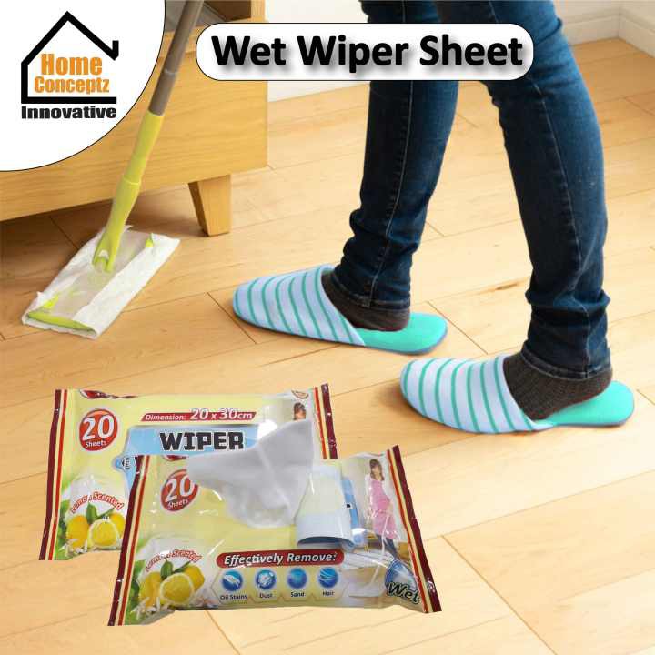 A-Tech Twin Pack Wet Wiper Sheet, option for Bundle of 3 & Bundle of 6 ...