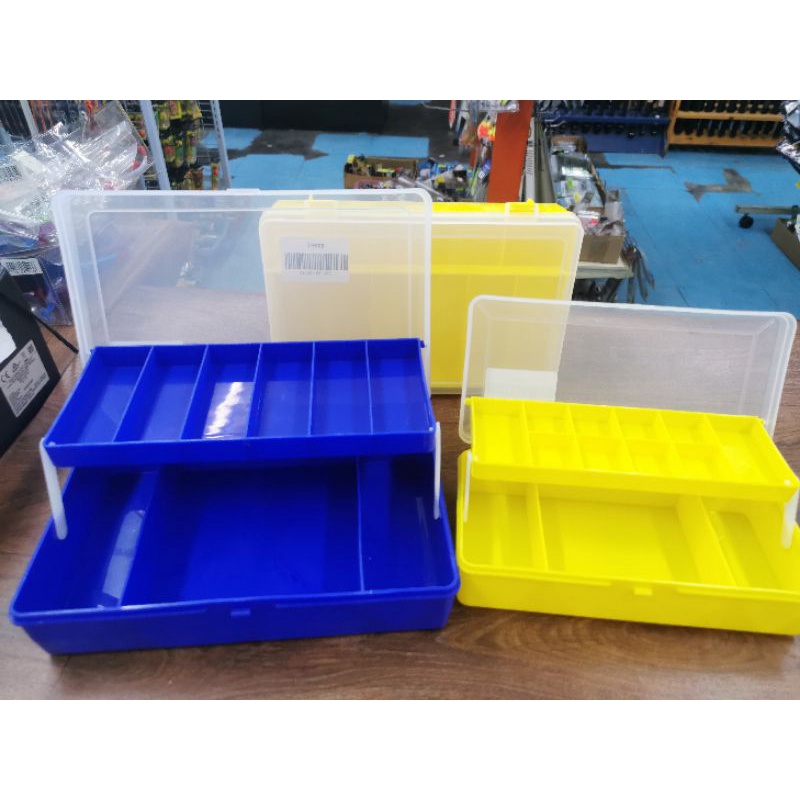 Fishing Tackle Box 2 Layer Kotak Pancing | Shopee Singapore