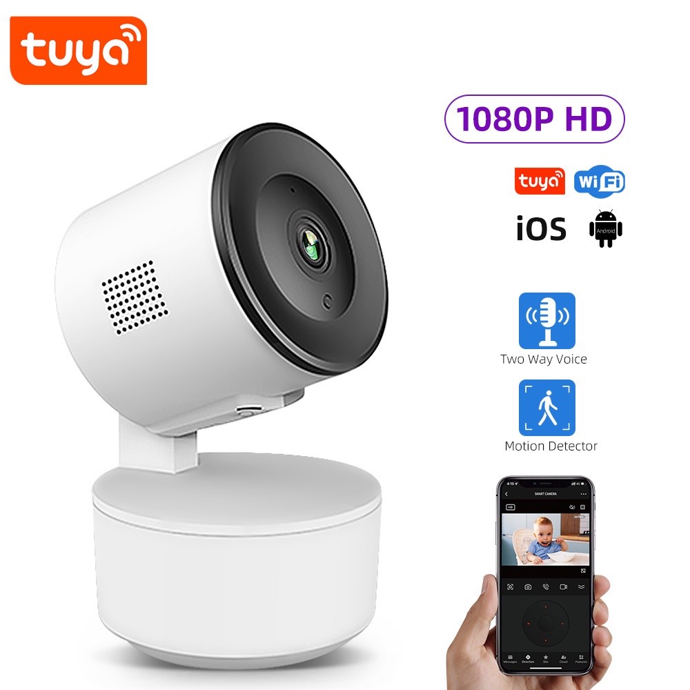 Tuya WiFi Mini Camera 1080P Security Protection Automatic Tracking ...