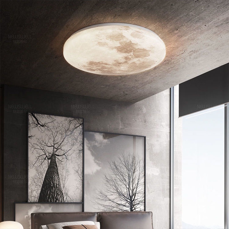 CIMI Modern Creative Moon LED Ceiling Light Study room Light Nordic ...