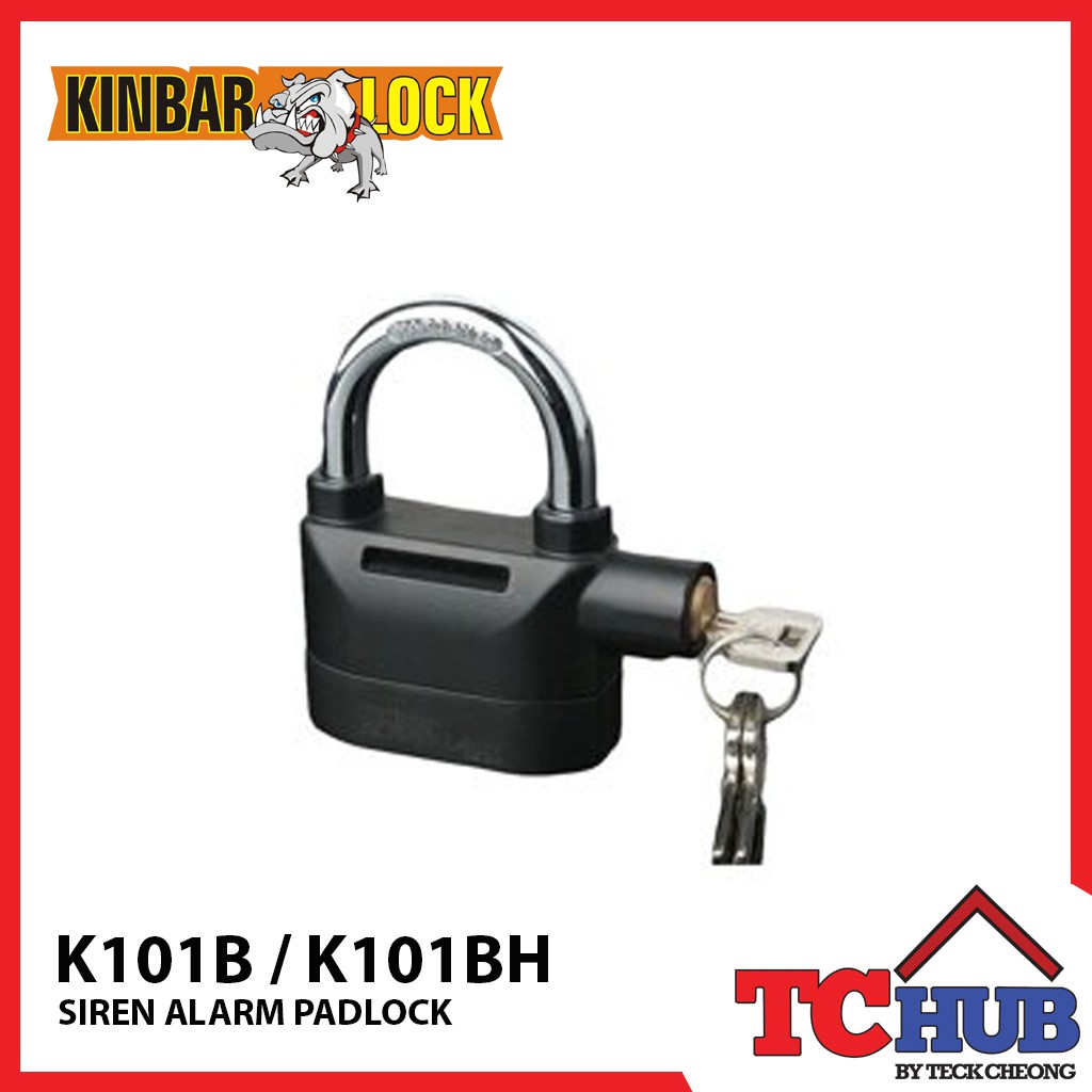 [Kinbar] Siren Alarm Padlock | Shopee Singapore