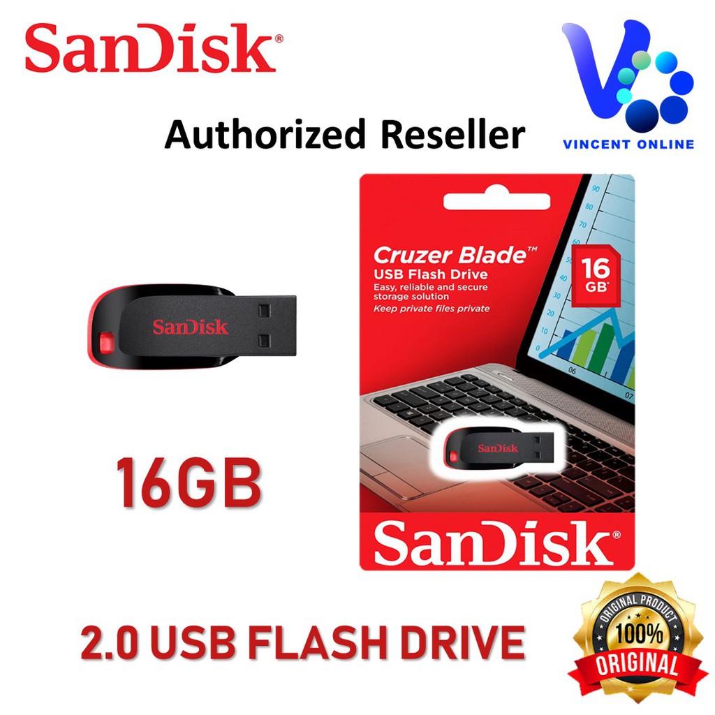 SanDisk Cruzer Blade 16GB Flash Drive | Shopee Singapore