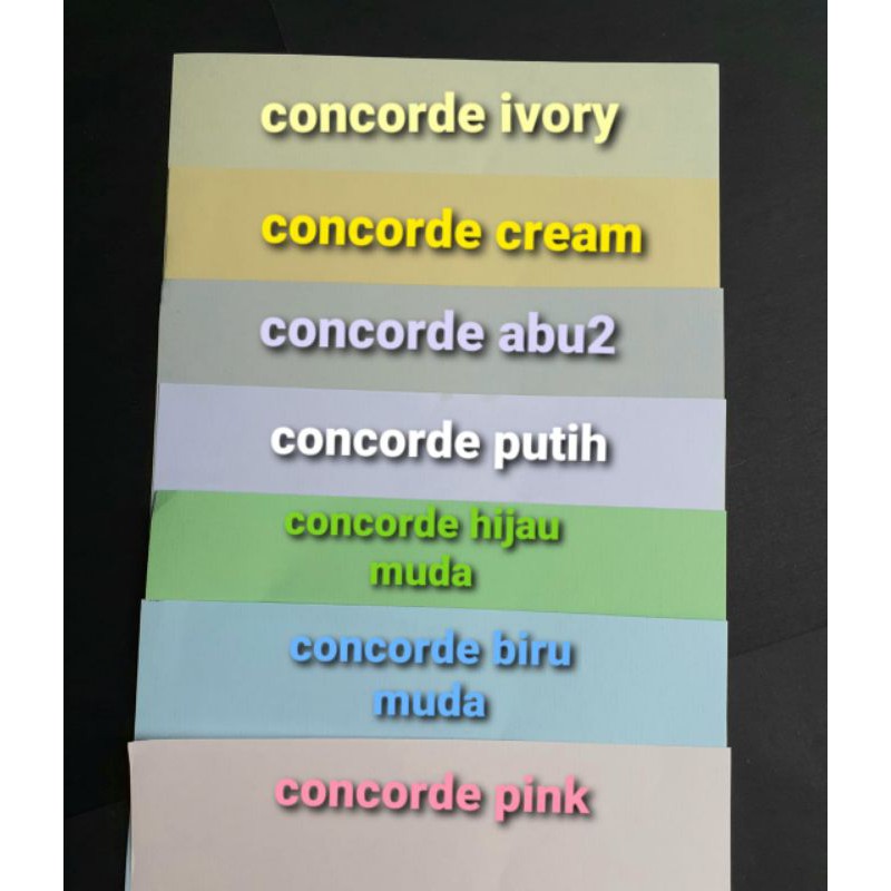 Plano Color Concorde Paper/Color Concord Paper 79x109 cm | Shopee Singapore