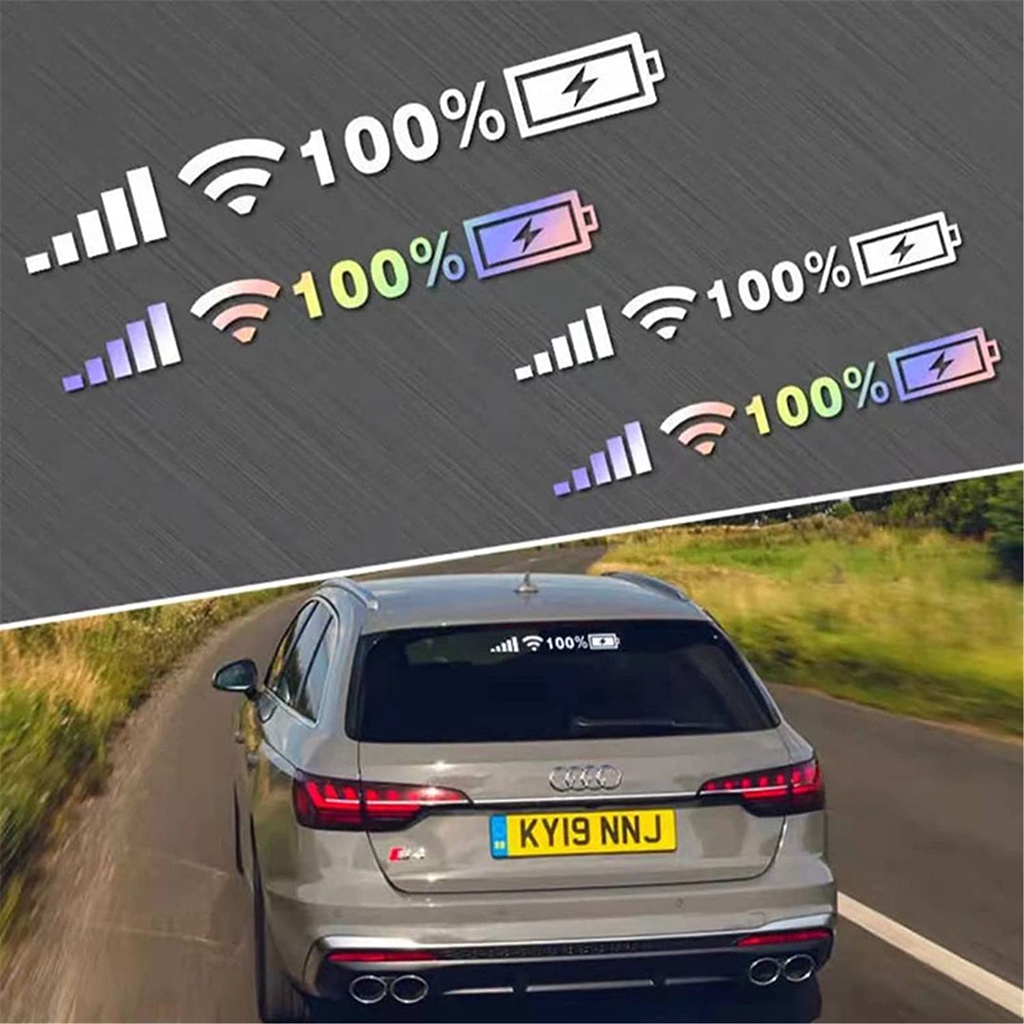 Car Windshield Stickers Funny Car Stickers and Decals Signal WiFi Power ...