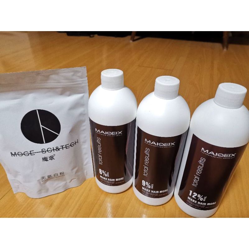 🇸🇬 [ BUNDLE SET ] Hair Bleaching Powder 500g | Hair Peroxide Developer ...