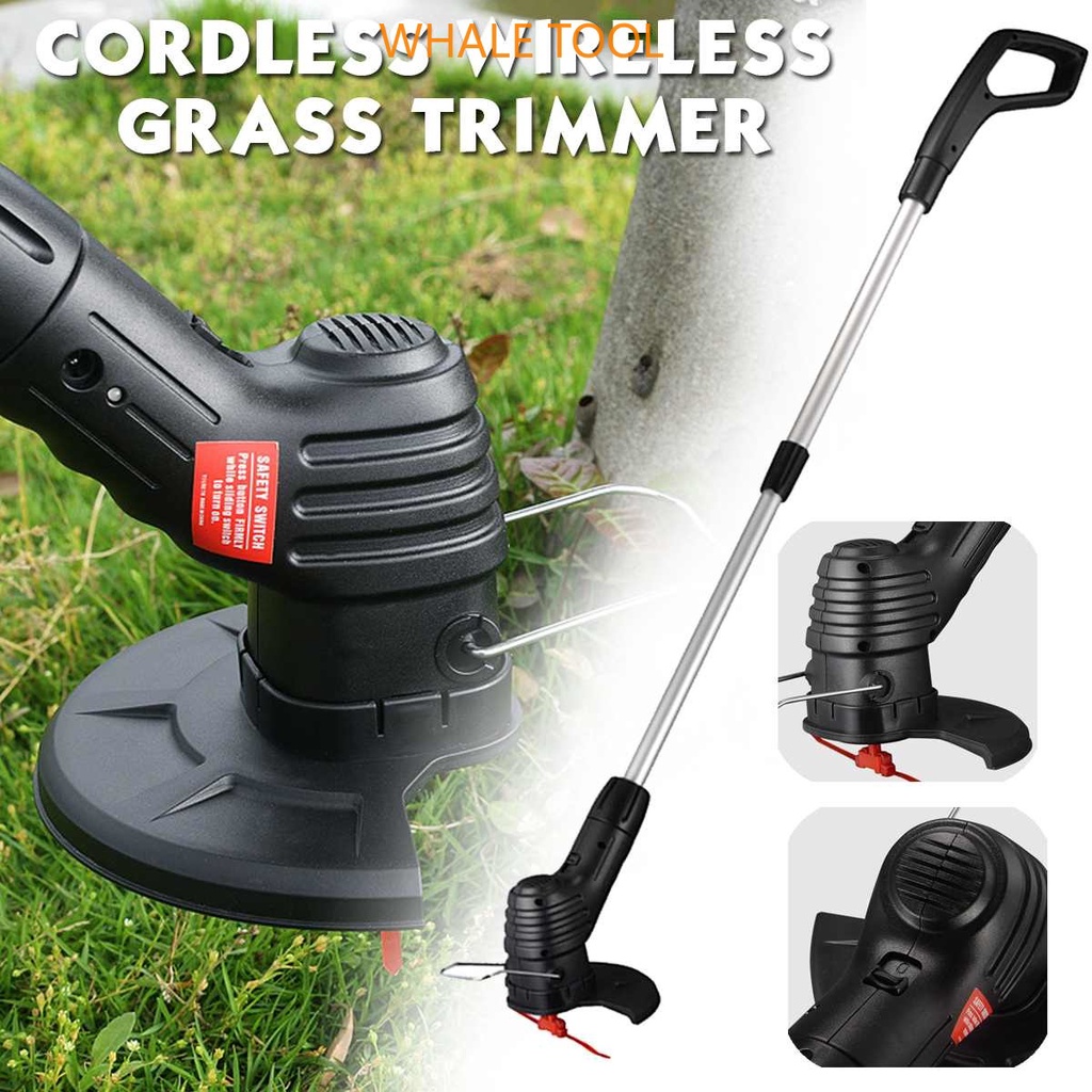 Electric Lawn Mower Wireless Grass Trimmer Outdoor Retractable Grass ...
