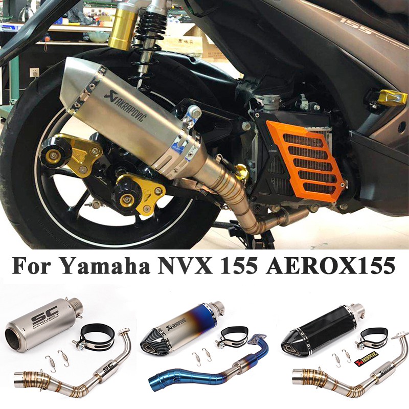 ready stock For Yamaha NVX155 AEROX155 Motorcycle Akrapovic Exhaust ...