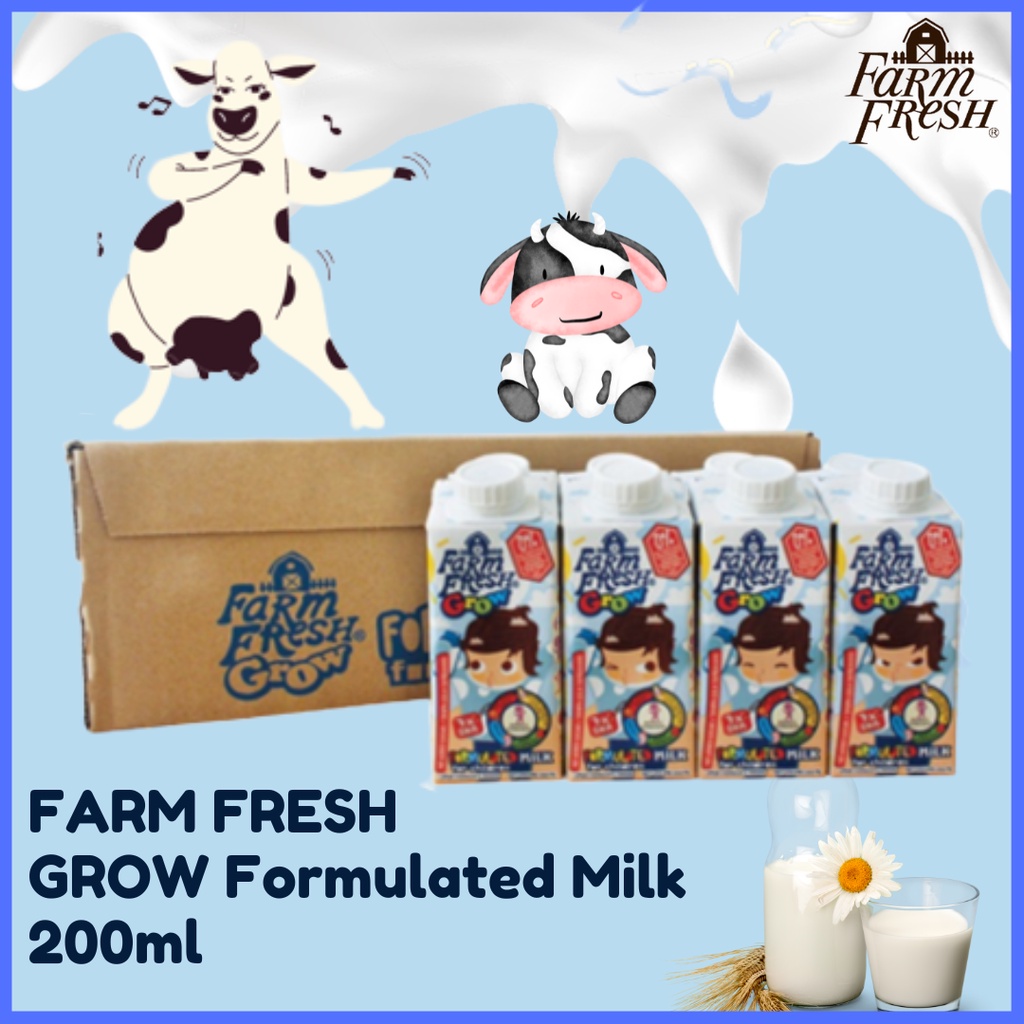 Susu Farm Fresh UHT Milk 200ml 1 KARTON Susu Segar Farm Fresh UHT /Farm ...