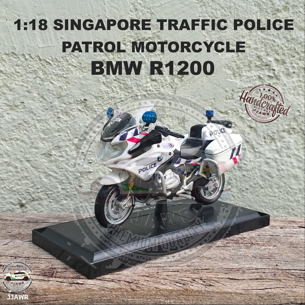 1:18 Police Force Traffic Police Patrol Motorcycle Police Motorbike ...