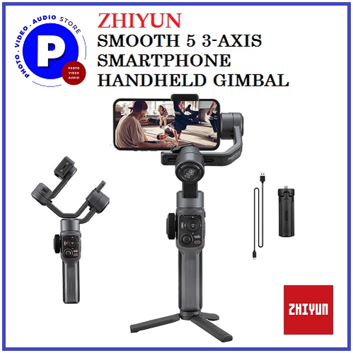 ZHIYUN SMOOTH 5 3-AXIS SMARTPHONE HANDHELD GIMBAL (18 MONTHS WARRANTY BY LOCAL AUTHORISED ...