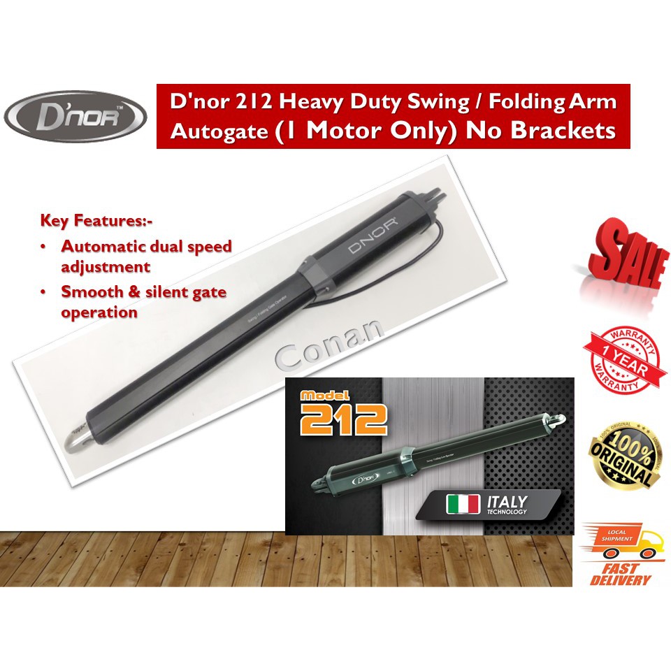 Dnor Autogate D'nor 212 24VDC Heavy Duty Swing and Folding Arm Autogate ...