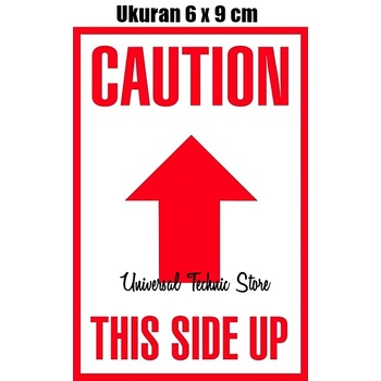 Fragile Sticker Attention Top Position/Caution This Side Up 6x9 cm ...