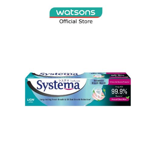 SYSTEMA Advanced Breath Health Toothpaste Natural Clean Mint 130g ...