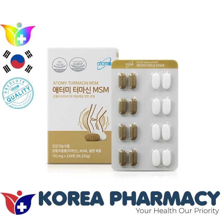 Atomy Turmacin MSM 128 tablets joint health turmeric selen selenium ...