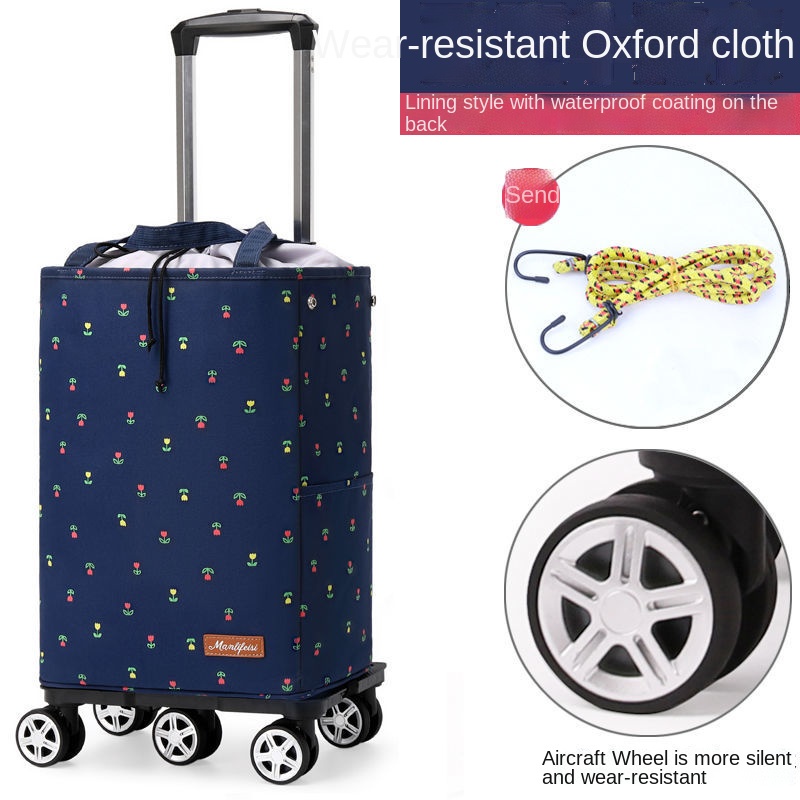 Shopping cart ultra-light portable grocery shopping cart middle-aged ...