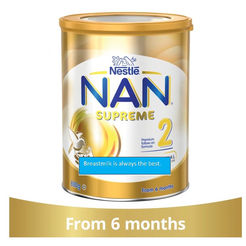 Nan Supreme 2 - Suitable from 6 months to 1 year old, 800g | Shopee ...