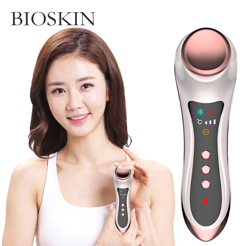 BIOSKIN Eye Electric Sonic Massager Hot Cold Function Dark Circles ...