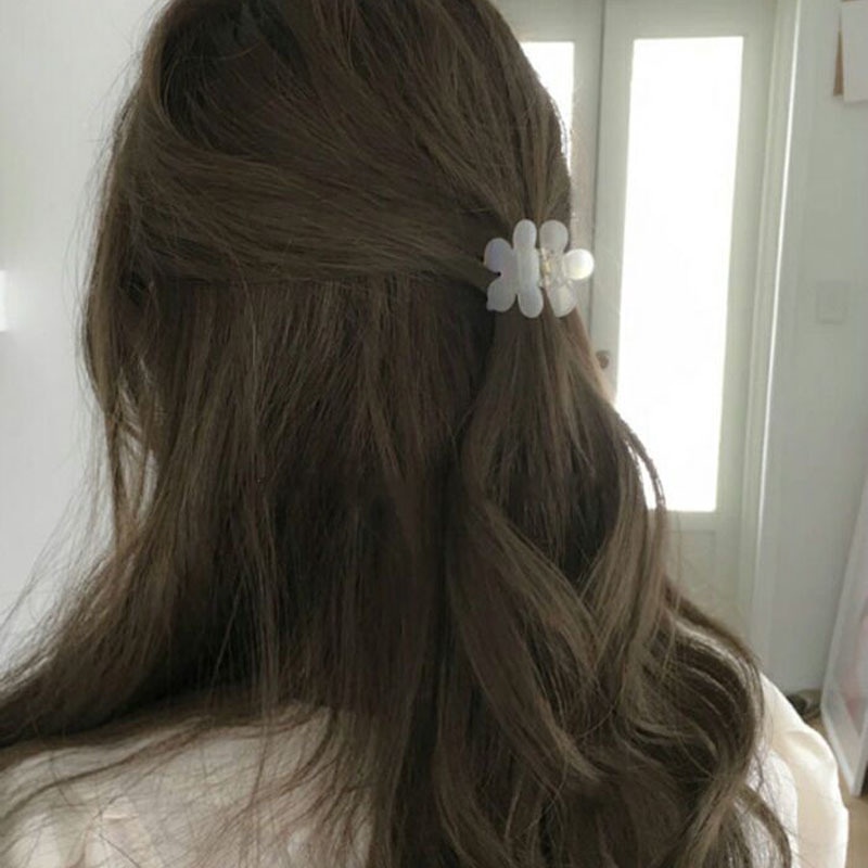 Korean Version Fresh Temperament Small Flower Grab Clip Acetate Plate ...