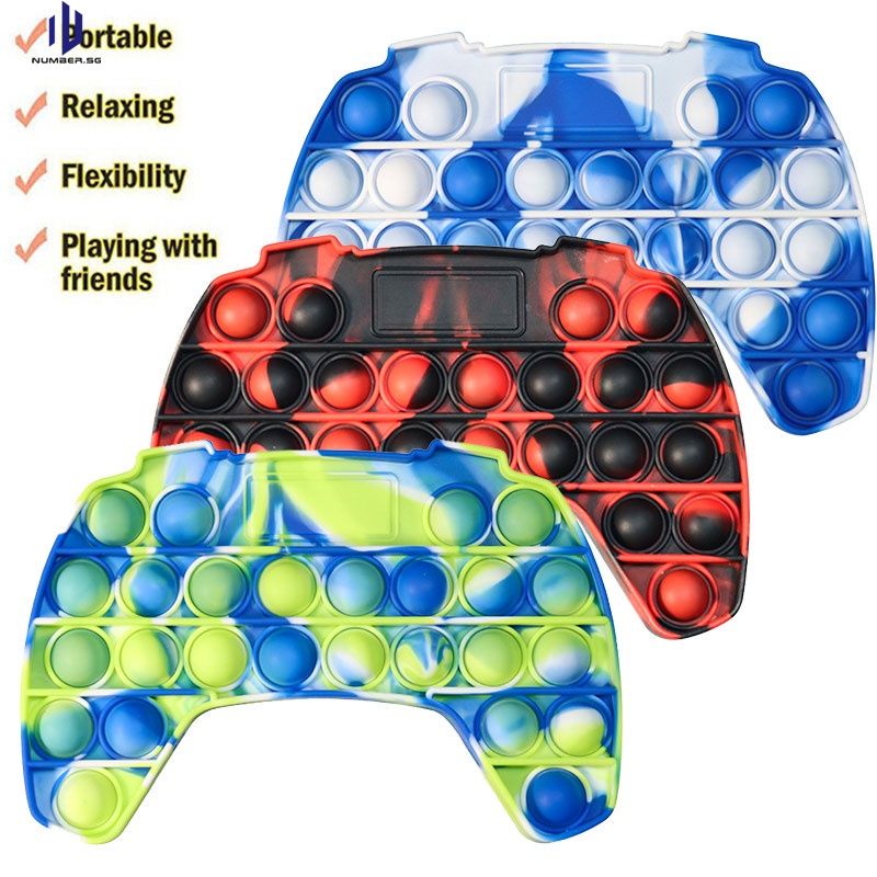 NUM NEW Push Poppit Game Controller Gamepad Shape Bubble Sensory Fidget ...